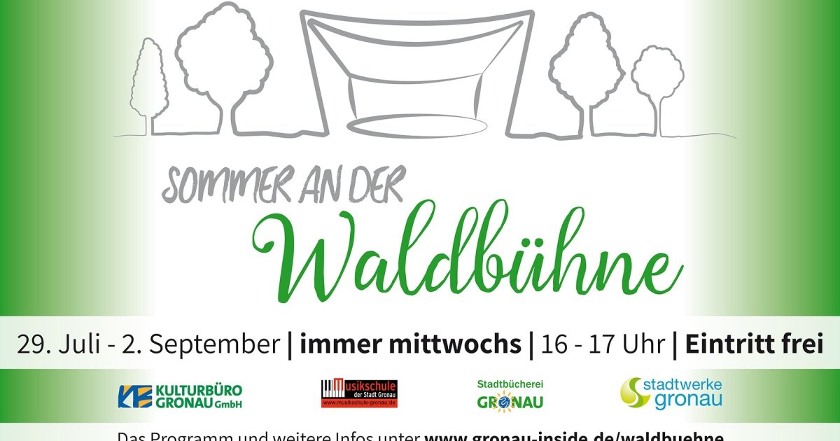 Kulturprogramm auf dem LAGA-Gelände an der Waldbühne | Stadt Gronau