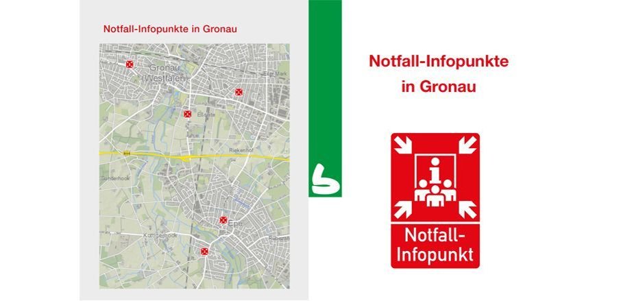 Verteilung von Abfallkalender und Informationsflyer Notfall-Infopunkte | Stadt Gronau