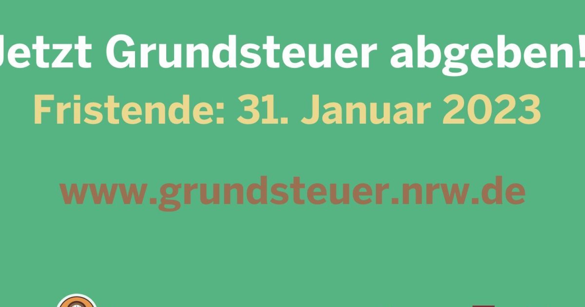 Jetzt Grundsteuer abgeben | Stadt Gronau