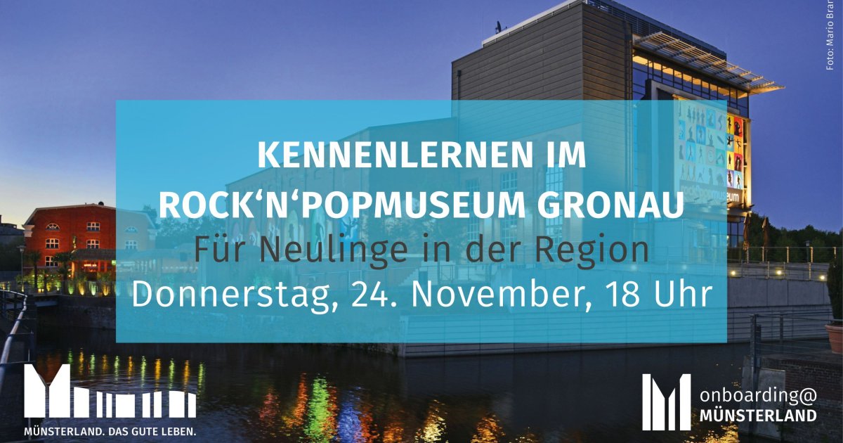 Menschen mit Musik verbinden: Willkommensevent im rock'n'popmuseum ...